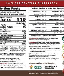 5lbs of Bulk Flavorless Grass-Fed Whey Protein Powder (Whey Fantastic ...